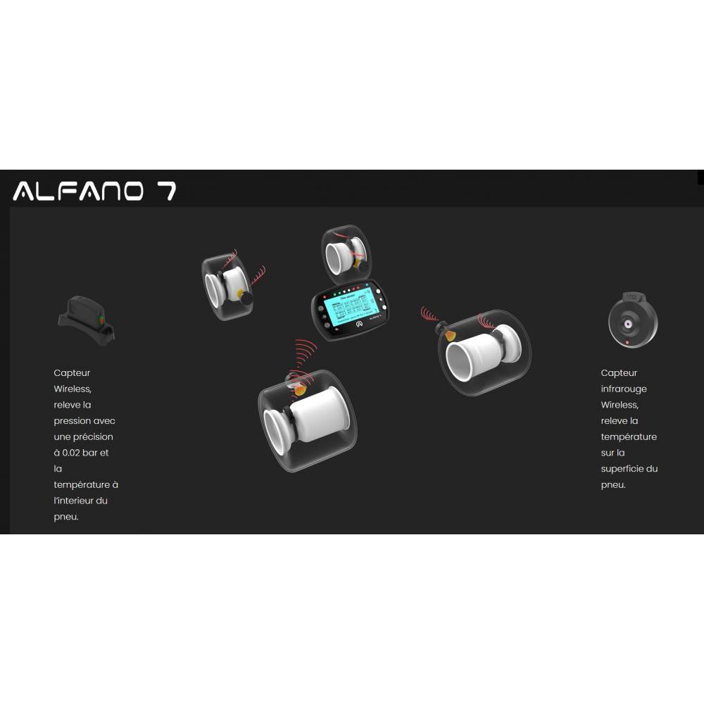 ALFANO 7 avec capteur de temperature des pneus
